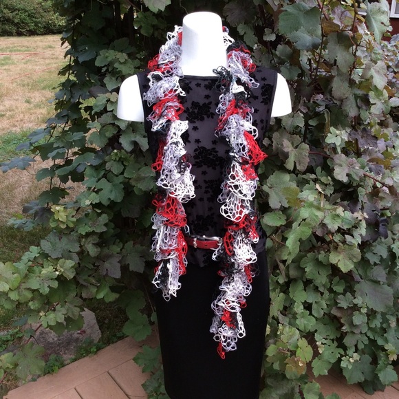 Accessories | Soft Multicolor Loose Knit Boa Style Scarf | Poshmark